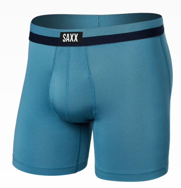SAXX SPORT MESH HYDRO BLUE BOXER BRIEF– Indulge Boutique